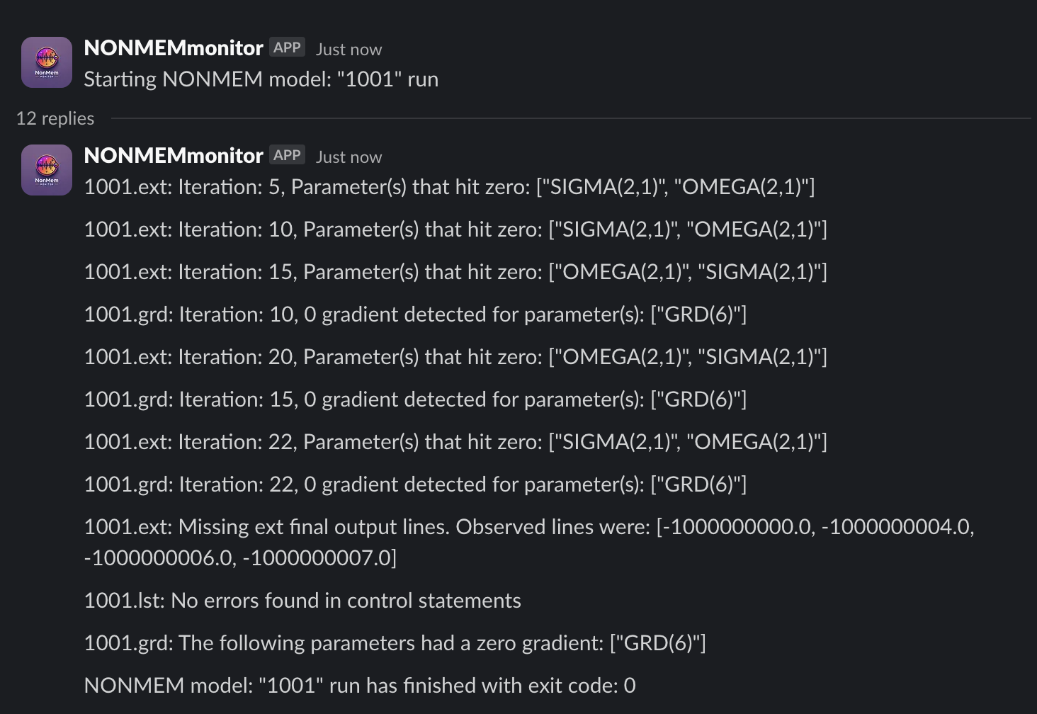 Slack notifications with nmm • slurmtools